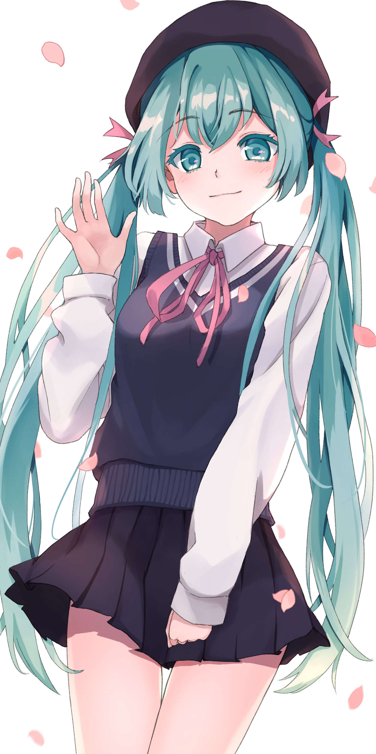cell (diox) vocaloid hatsune miku seifuku sweater | #739381 | yande.re
